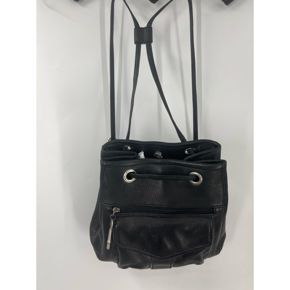 Fossil | Bags | Vintage Fossil Black Leather Backpack | Poshmark
